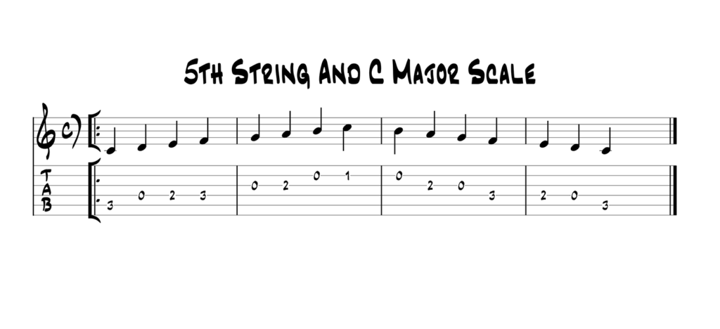 1-11 Add 5th String & The C Major Scale
